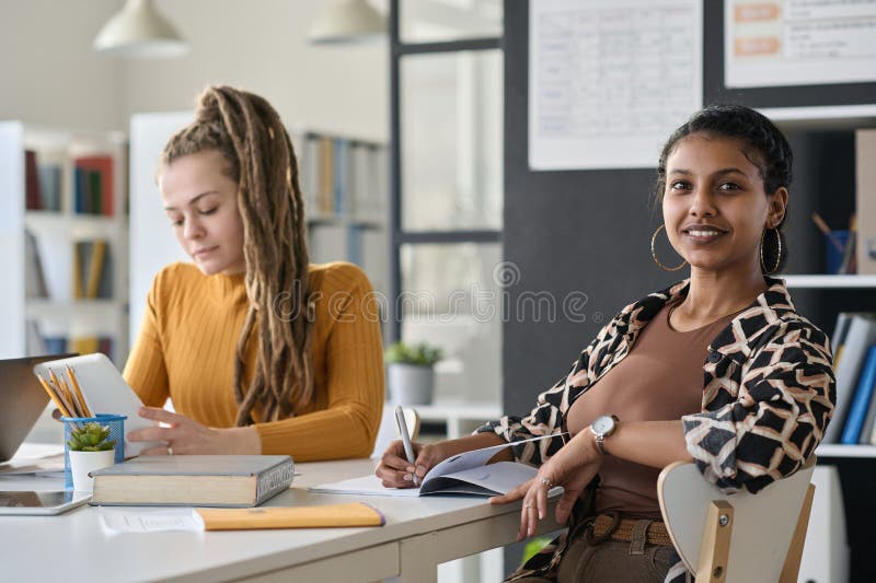 Adult Student Studying in University Stock Image - Image of young ...