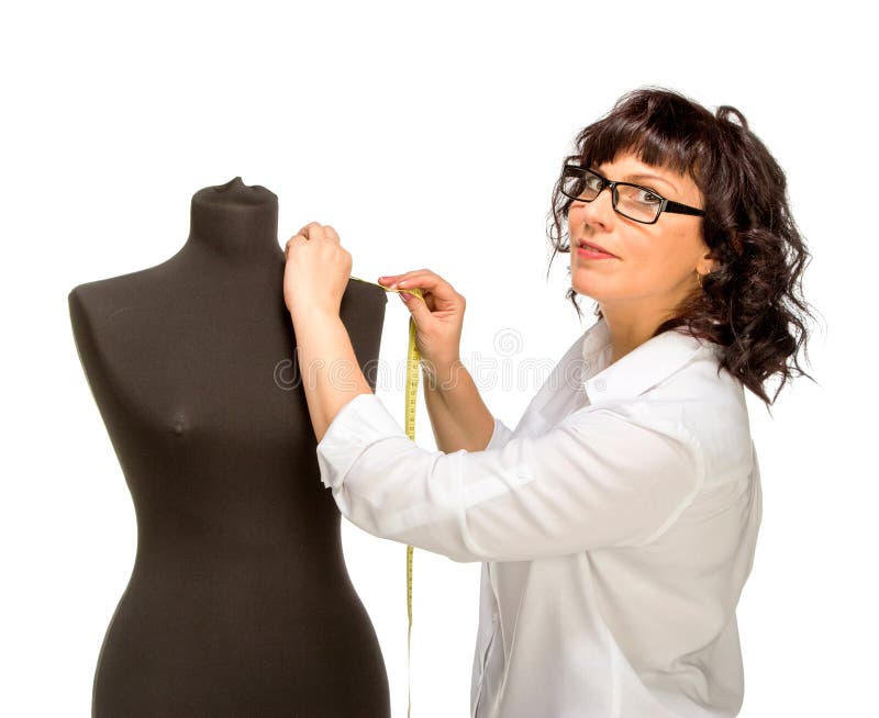 Adult Tailor with Mannequin Stock Image - Image of dummy, female: 39566687