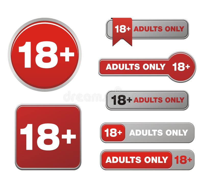 Adults only Content Sign. Vector Age Limit Icon Stock Vector ... Adults only Content Sign. Vector Age Limit Icon Stock Vector ...