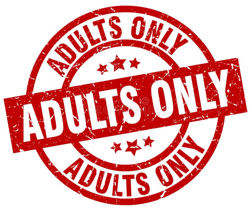 Adults Only Stamp Stock Vector Illustration Of Circle 122340447