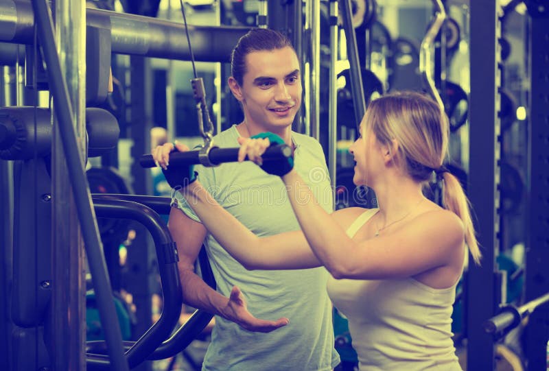 Adults Having Strength Training Stock Photo - Image of club, motion ...