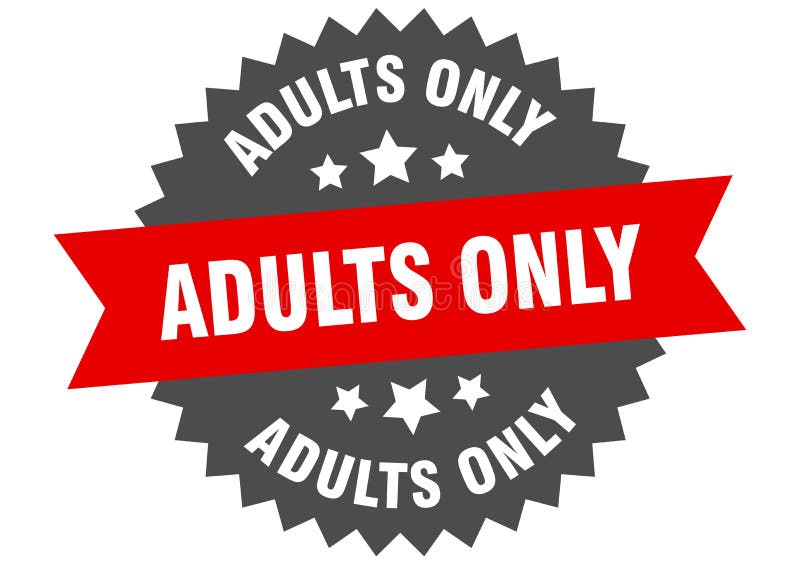 Adults only sign stock illustration. Illustration of icon - 19268689