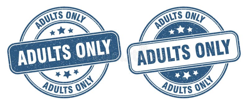 Adults only Sign. Adults only Round Ribbon Sticker. Adults only Stock ...