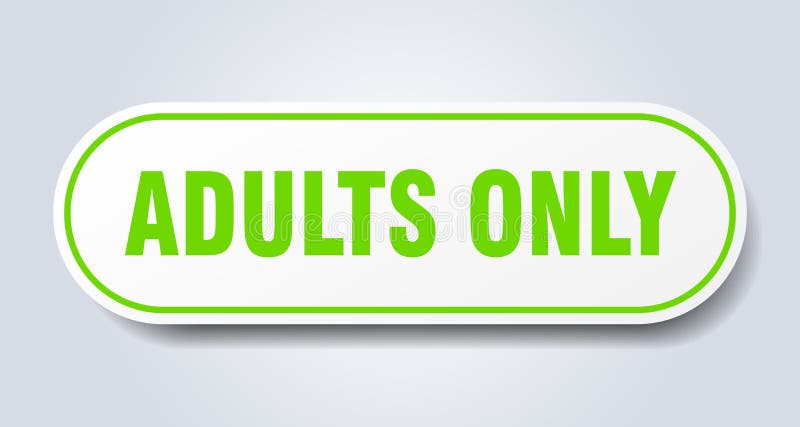 Adults only sticker. stock vector. Illustration of template - 197147760