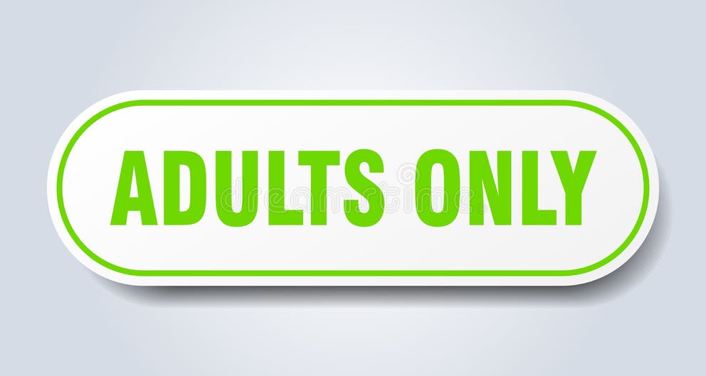 Adults only sticker. stock vector. Illustration of template - 197147760