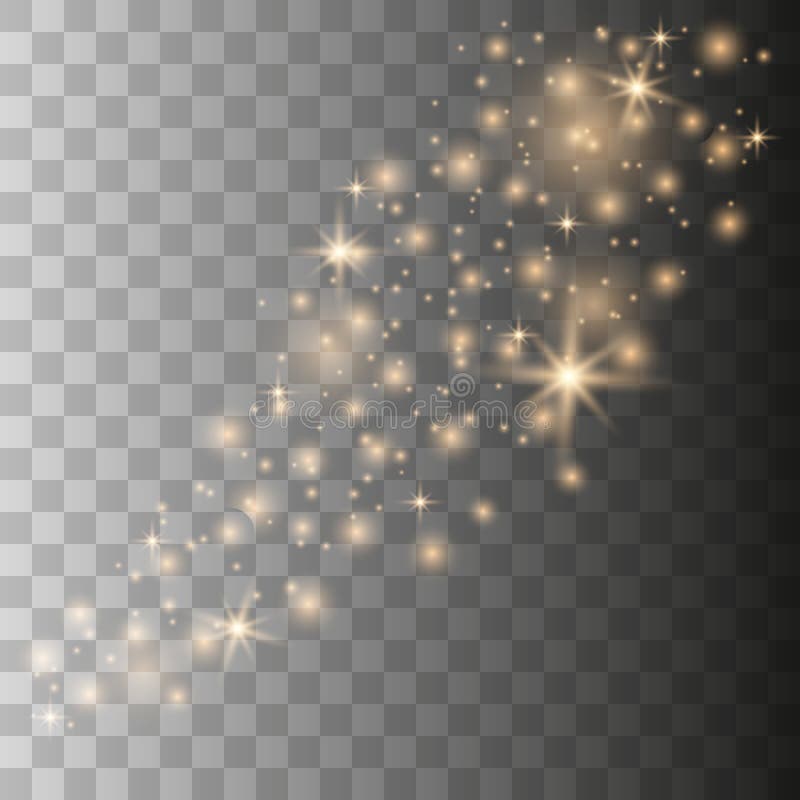 Gold Sparks and Golden Stars Stock Vector - Illustration of element ...