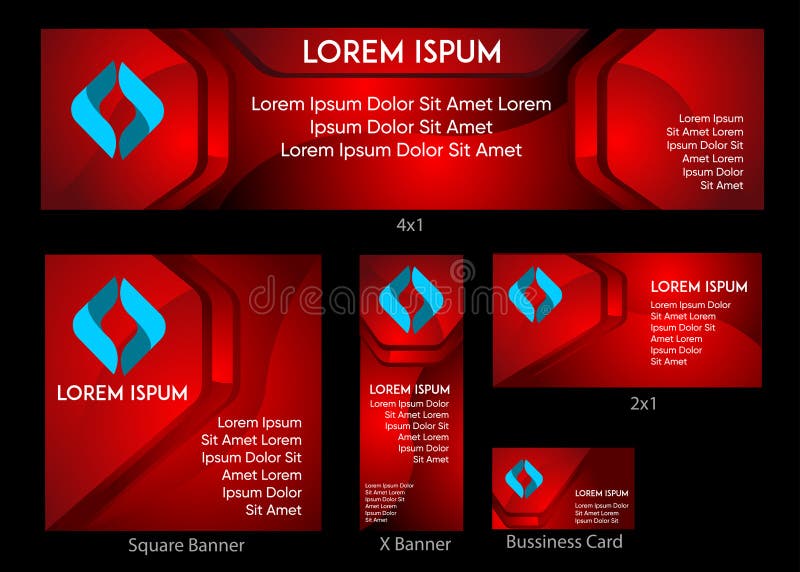 Red Bold Strong Gradient Company Banner Backdrop Advertisement ...