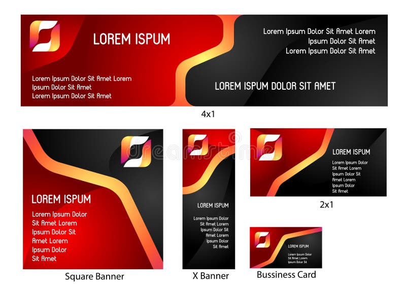 Red Black Gold Half Black Half Red Company Banner Backdrop ...