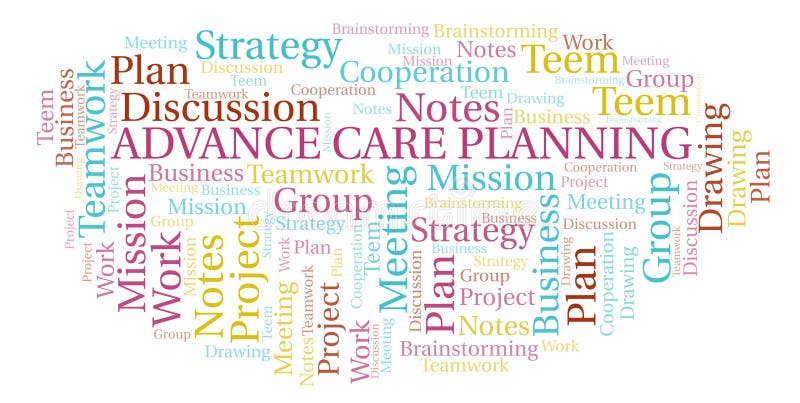 Advance Care Planning Word Cloud. Stock Illustration - Illustration of ...