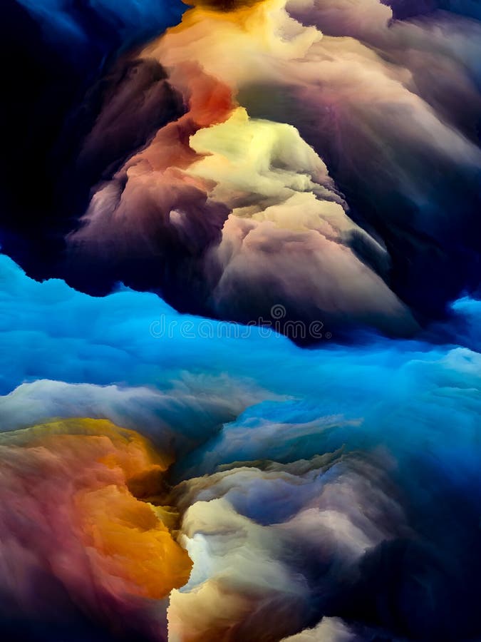 Advance of Cloudscape stock illustration. Illustration of creative ...