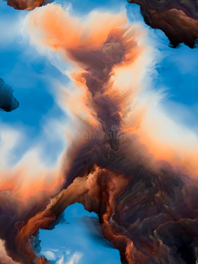 Advance of Cloudscape stock illustration. Illustration of landscape ...