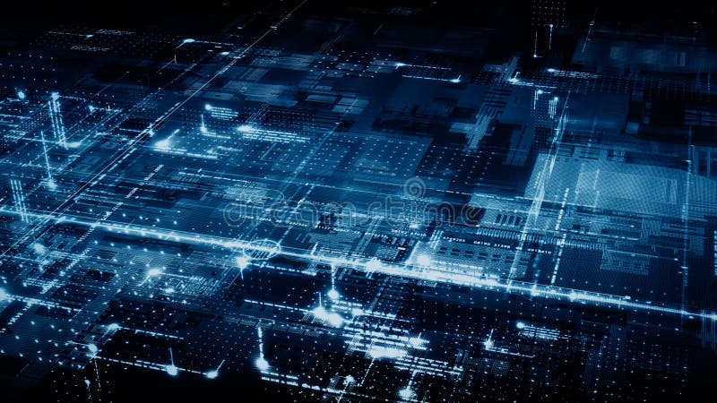 Advance Data Matrix Cyber Environment Display Stock Illustration ...