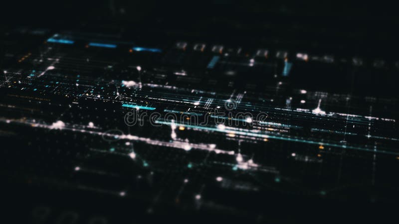 Advance Data Matrix Cyber Environment Display Stock Illustration ...