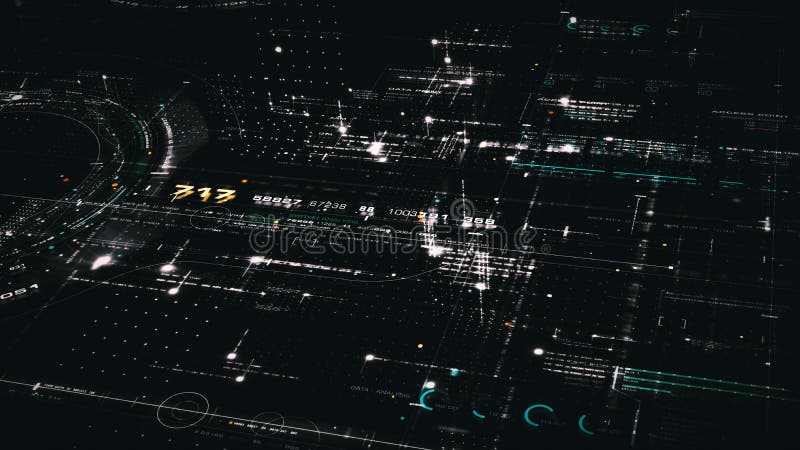 Advance Data Matrix Cyber Environment Display Stock Illustration ...