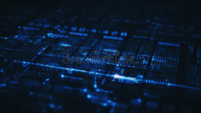 Advance Data Matrix Cyber Environment Display Stock Illustration ...