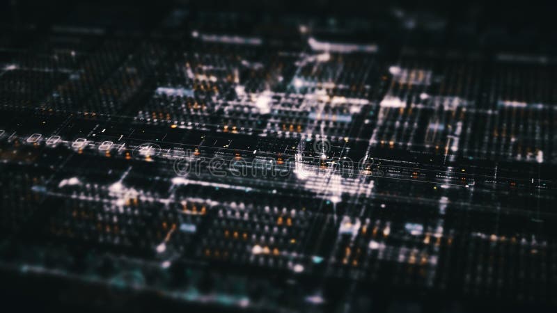 Advance Data Matrix Cyber Environment Display Stock Illustration ...