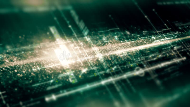 Advance Data Matrix Cyber Environment Display Stock Illustration ...