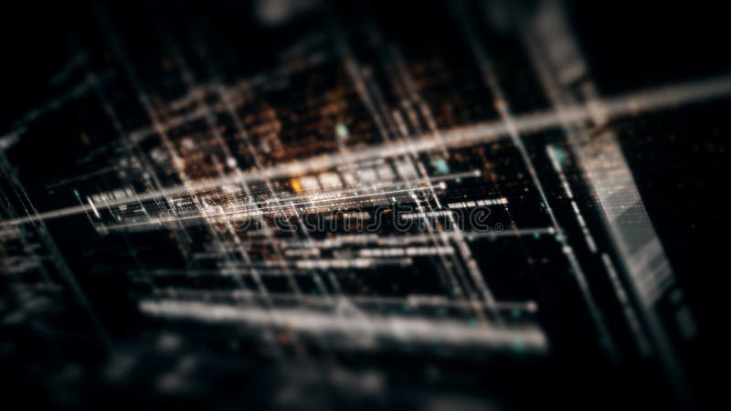 Advance Data Matrix Cyber Environment Display Stock Illustration ...