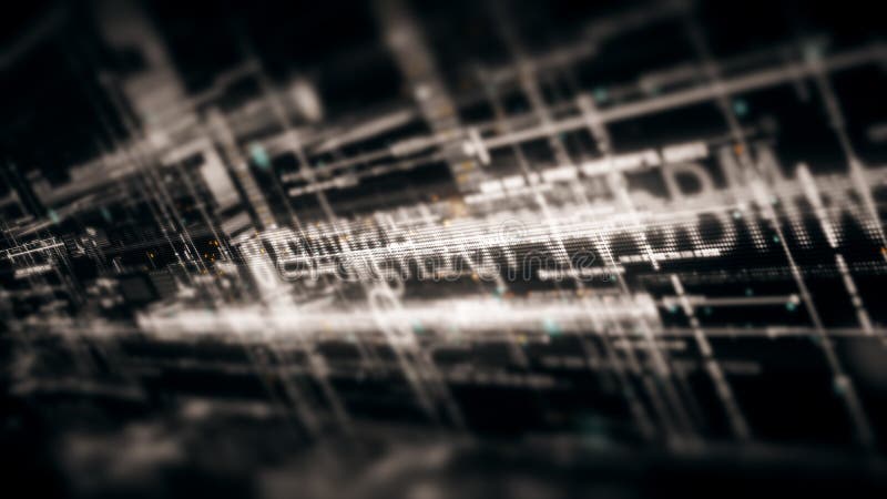 Advance Data Matrix Cyber Environment Display Stock Illustration ...