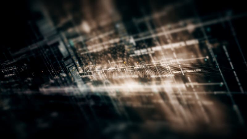 Advance Data Matrix Cyber Environment Display Stock Illustration ...