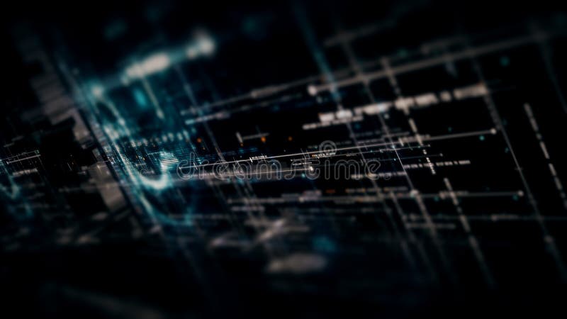 Advance Data Matrix Cyber Environment Display Stock Illustration ...