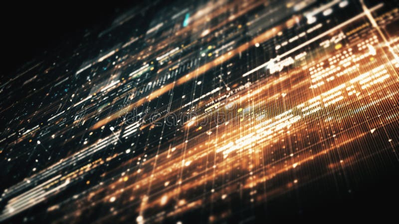 Advance Data Matrix Simulation UI Background Stock Illustration ...