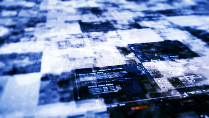 Advance Data Matrix Simulation UI Background Stock Photo - Image of ...