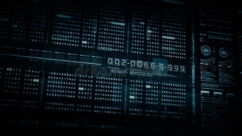 Data Matrix Nexus Advanced Simulation UI Background Stock Photo - Image ...