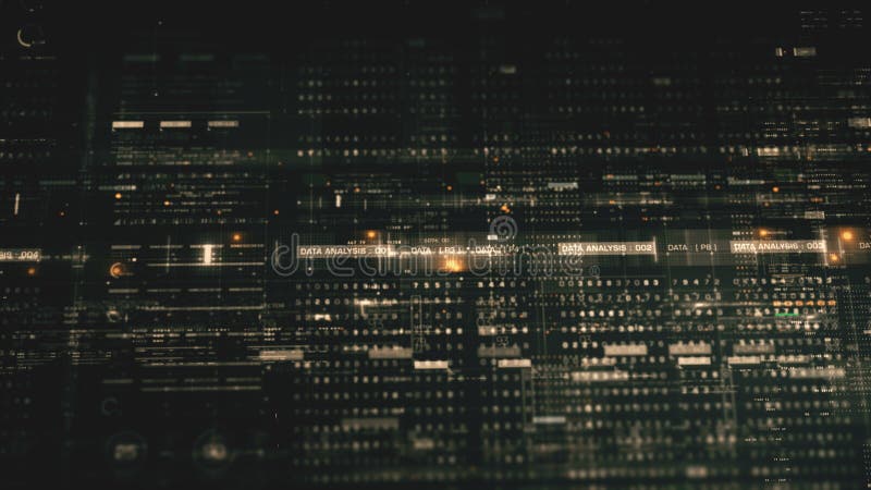 Advance Data Matrix Simulation UI Background Stock Illustration - Illustration of interface ...