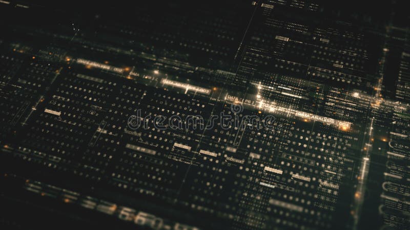 Data Matrix Nexus Advanced Simulation UI Background Stock Photo - Image of data, infographics ...
