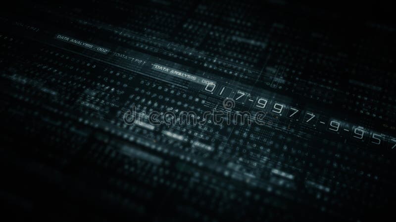 Data Matrix Nexus Advanced Simulation UI Background Stock Photo - Image of data, infographics ...