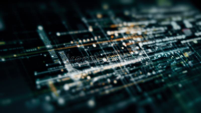 Advance Data Matrix Cyber Environment Display Stock Illustration ...