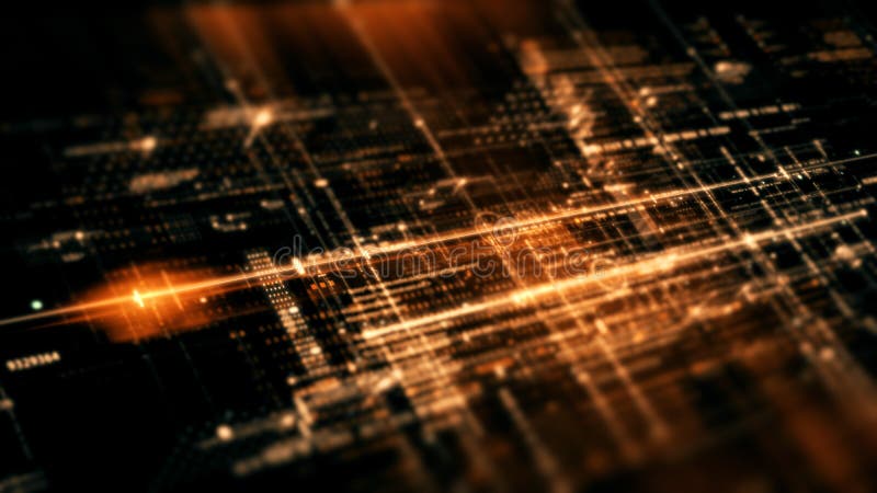 Advance Data Matrix Cyber Environment Display Stock Illustration ...