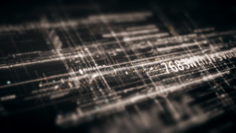 Advance Data Matrix Cyber Environment Display Stock Illustration ...