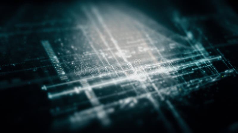 Advance Data Matrix Cyber Environment Display Stock Illustration ...
