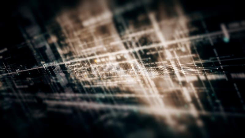 Advance Data Matrix Cyber Environment Display Stock Illustration ...