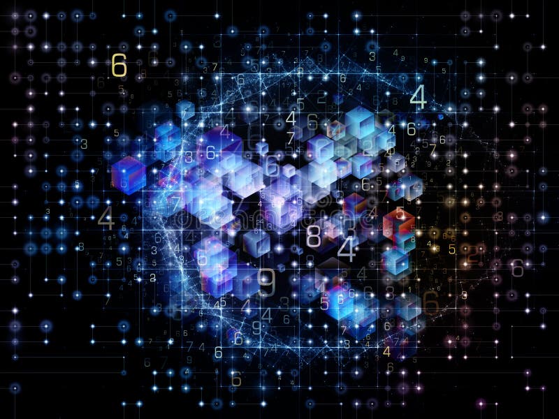 Advance of Digital Grid stock image. Image of geometry - 74109075