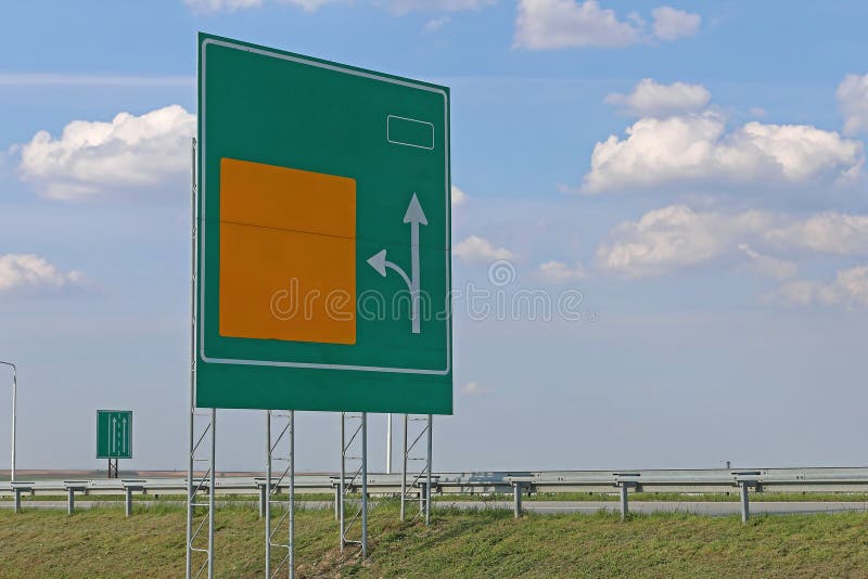Advance Directional Sign stock photo. Image of expressway - 118030924