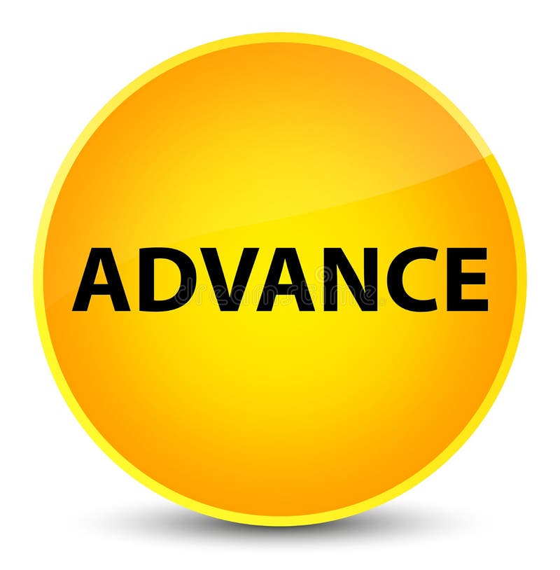 Advance Elegant Yellow Round Button Stock Illustration - Illustration ...