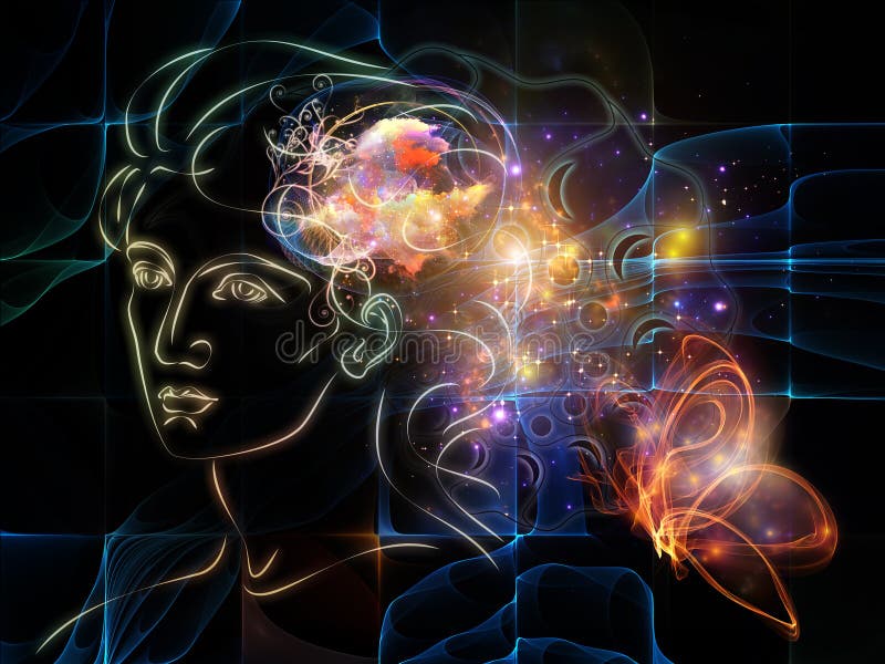 Advance of Inner Thoughts stock illustration. Illustration of ...