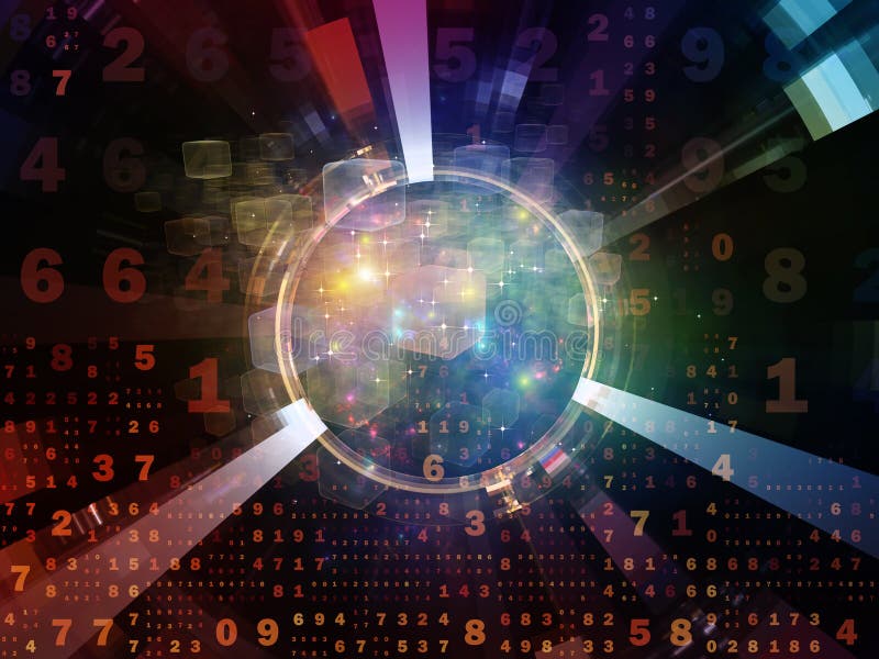 Advance of Integer Realm stock illustration. Illustration of symbol ...