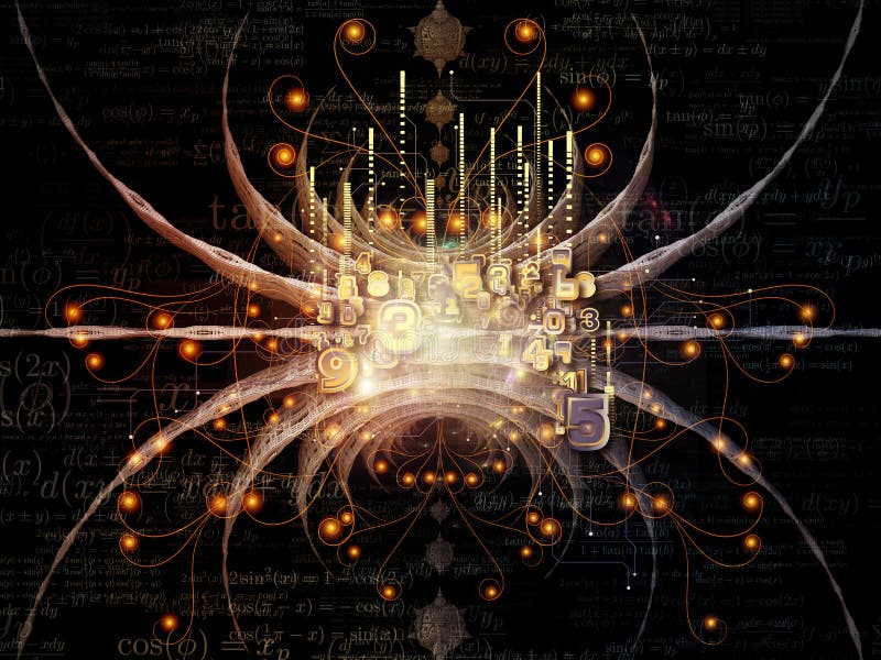 Advance of Math Design stock illustration. Illustration of computation ...