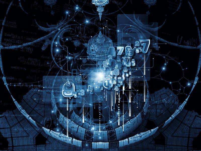 Advance of Math Design stock illustration. Illustration of arithmetic ...