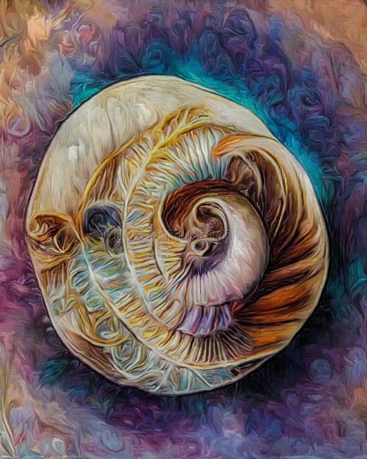 Advance of Nautilus stock illustration. Illustration of spectrum ...