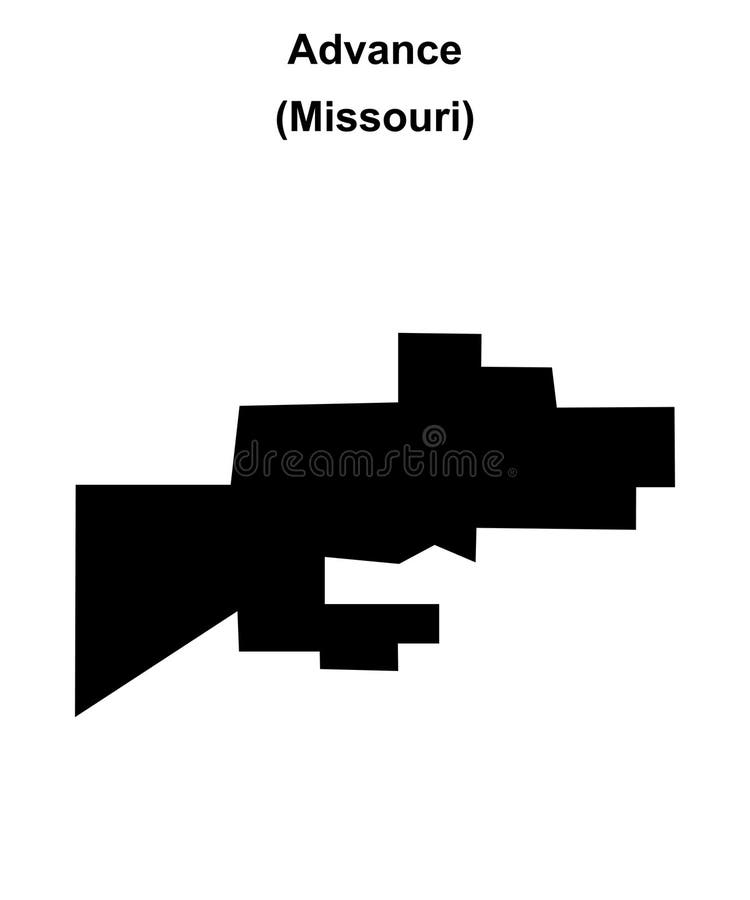 Advance outline map stock vector. Illustration of vector - 387455738