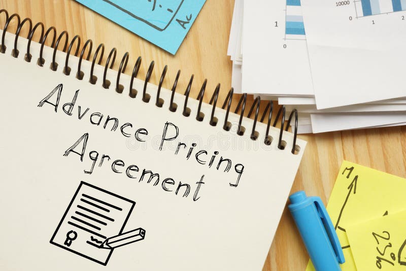 Advance Pricing Agreement is Shown Using the Text Stock Photo - Image ...