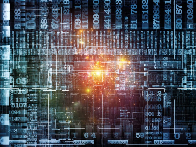 Advance of Technology Links Stock Illustration - Illustration of ...