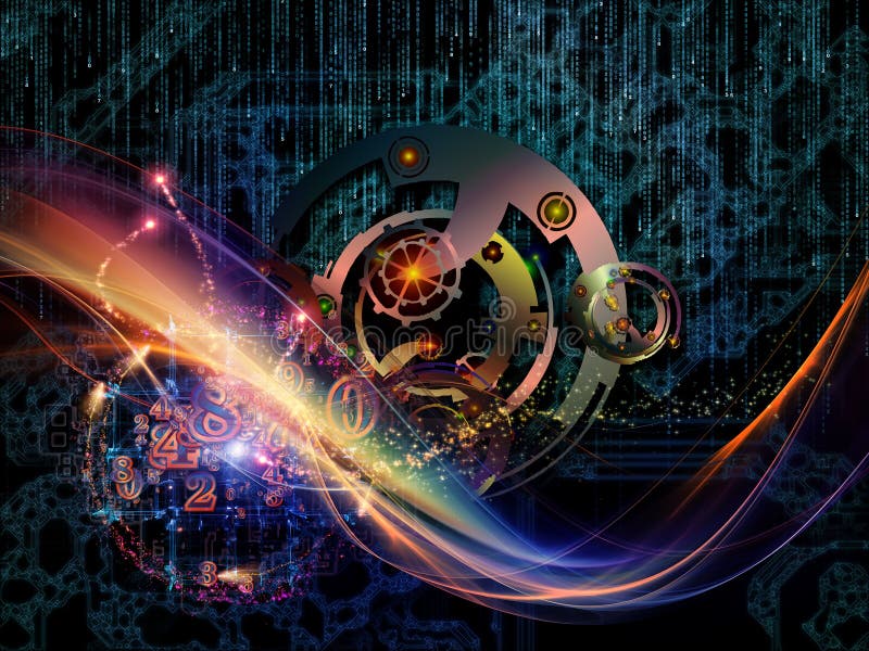 Advance of Technology stock illustration. Illustration of circular ...