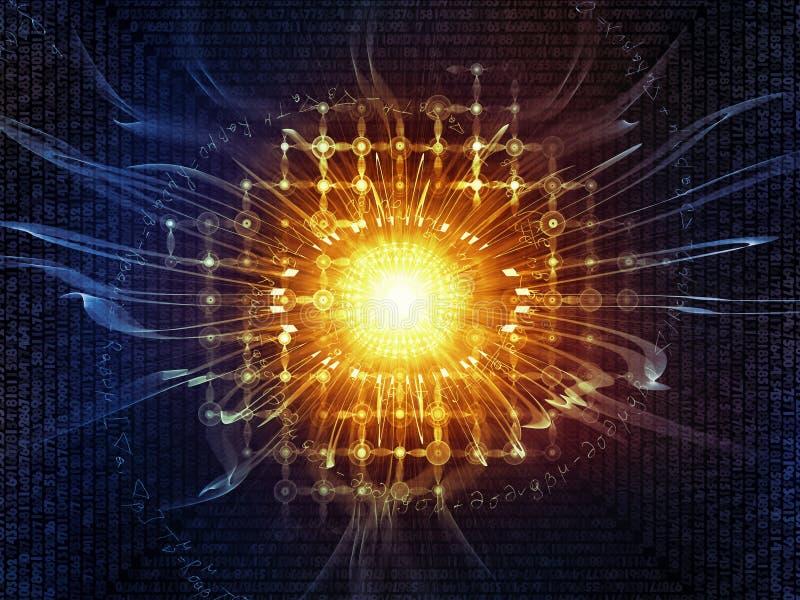 Advance of Visual Information Stock Illustration - Illustration of ...