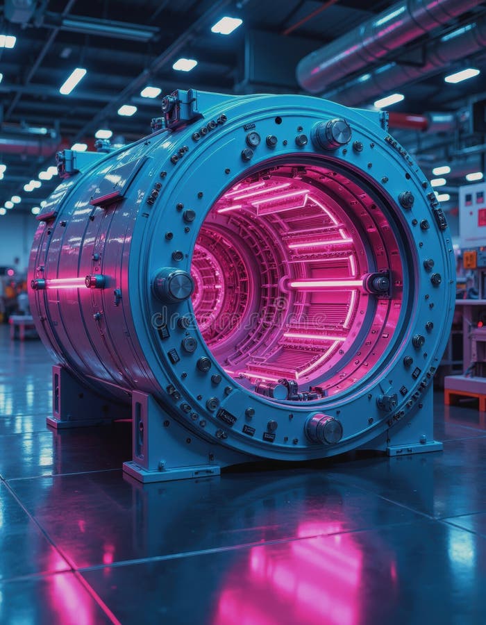 Advanced Aerospace Autoclave for Composite Manufacturing with Vibrant Lighting Stock Photo ...